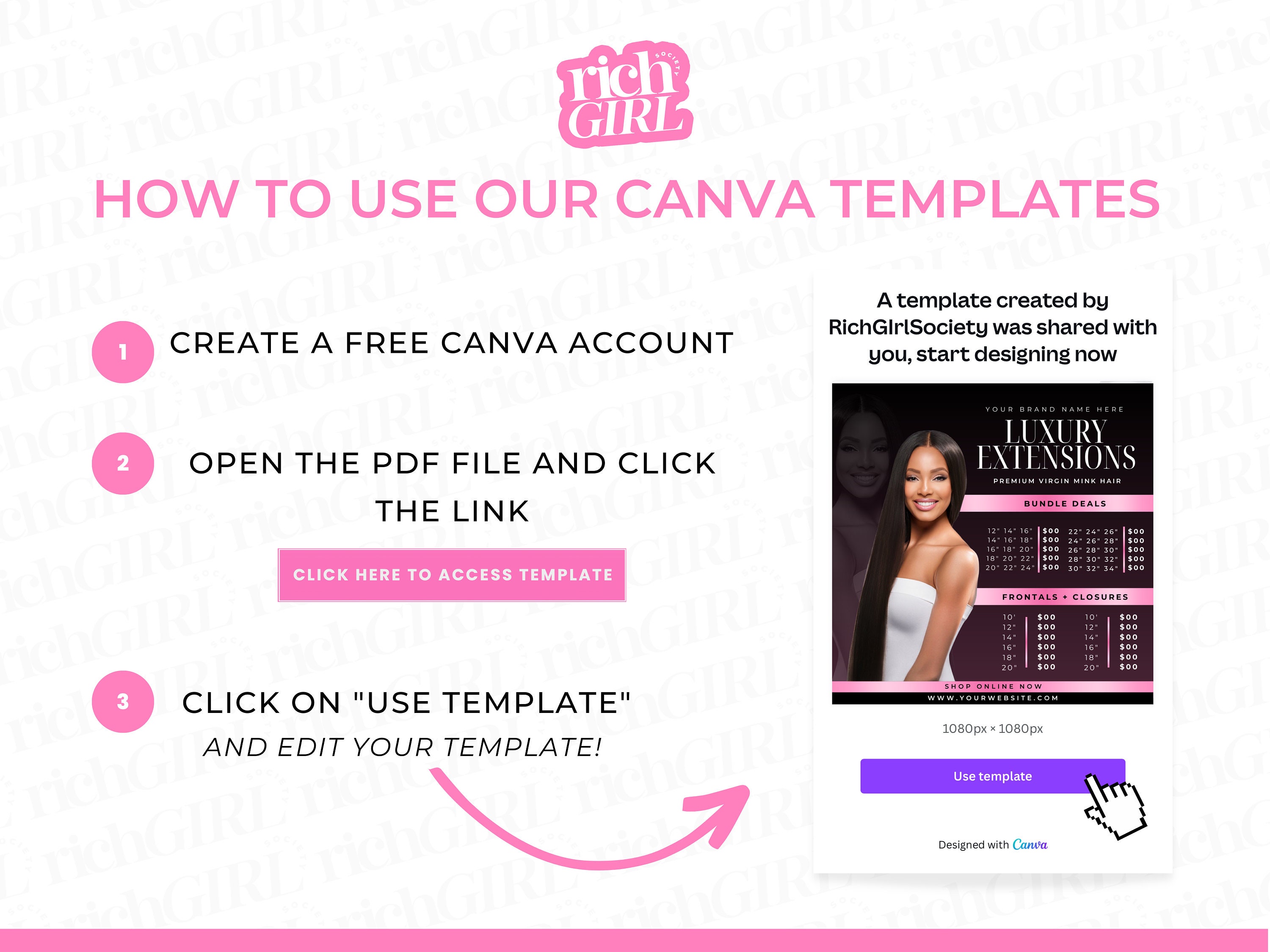 DIY Master Class Flyer Lash Extension Training Course Hair - Etsy