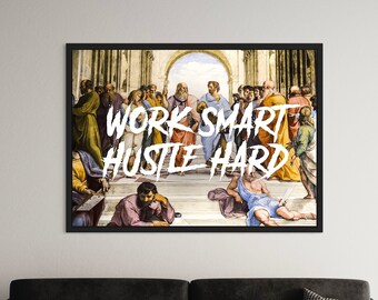 Work Smart HUSTLE HARD - Etsy