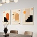 Boho Set of 3 Canvas Wall Art / 3 Geometric Boho Poster Prints ...