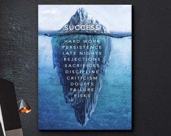 Success Iceberg Poster Print - Etsy
