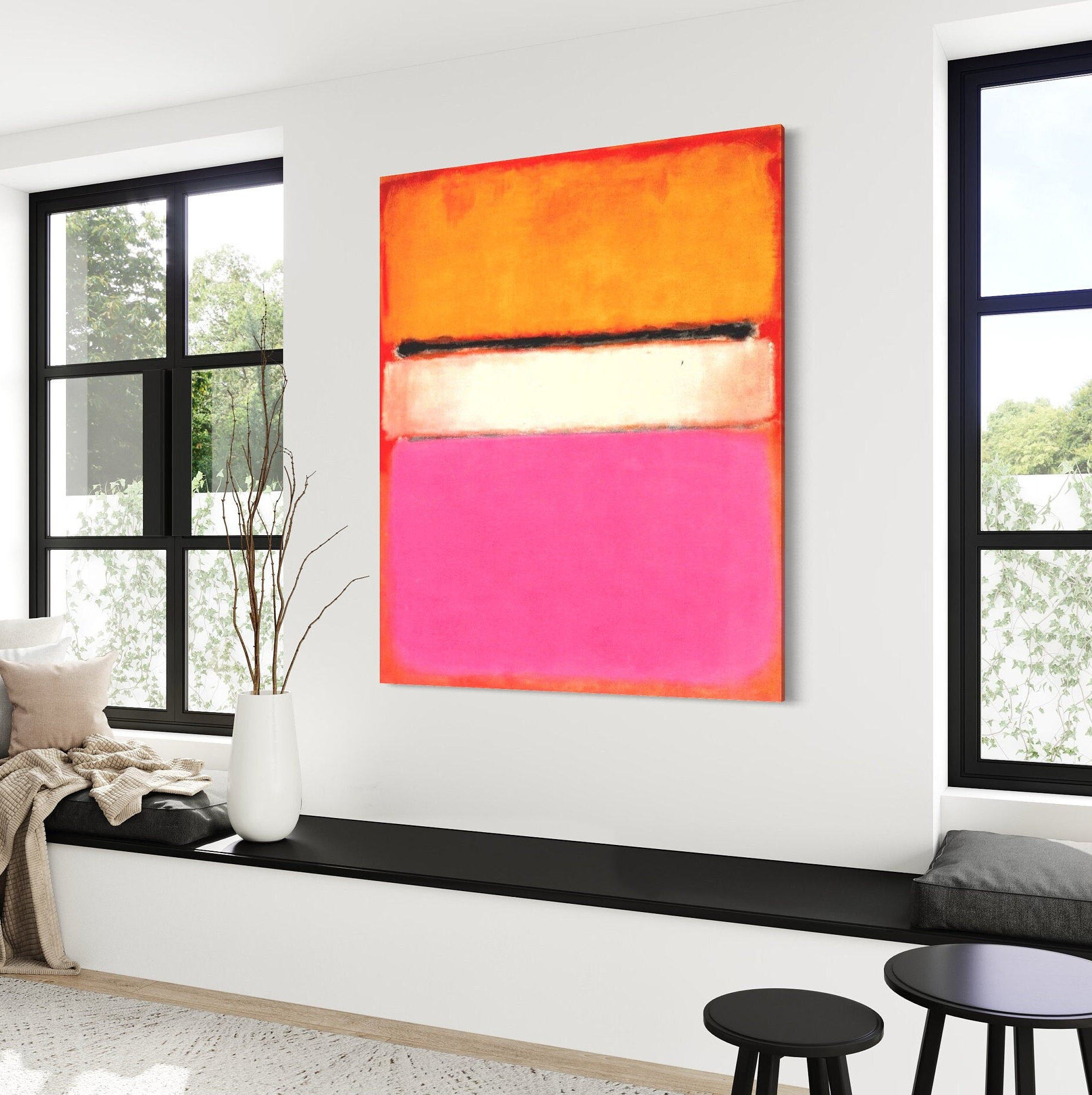 Mark Rothko White Center 1950 Canvas Wall Art Poster Print - Etsy