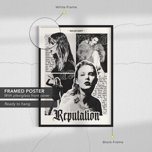 Taylor Swift Reputation Album Poster Print Music Canvas Wall Art for ...