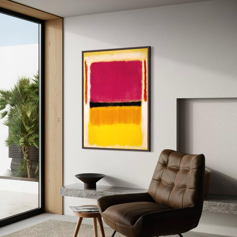 Mark Rothko Color Field Abstract Canvas Wall Art / Poster Print ...