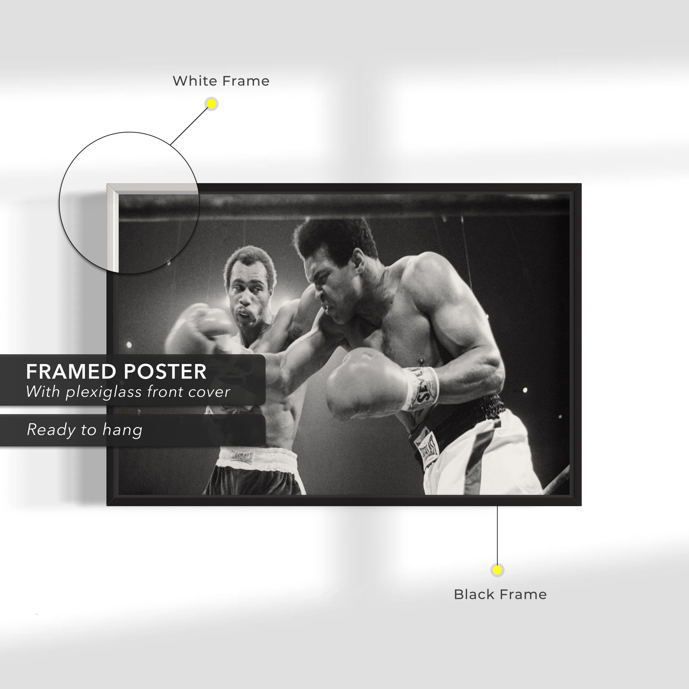 Muhammad Ali Knockout Boxer Canvas Art Print Poster Wall - Etsy