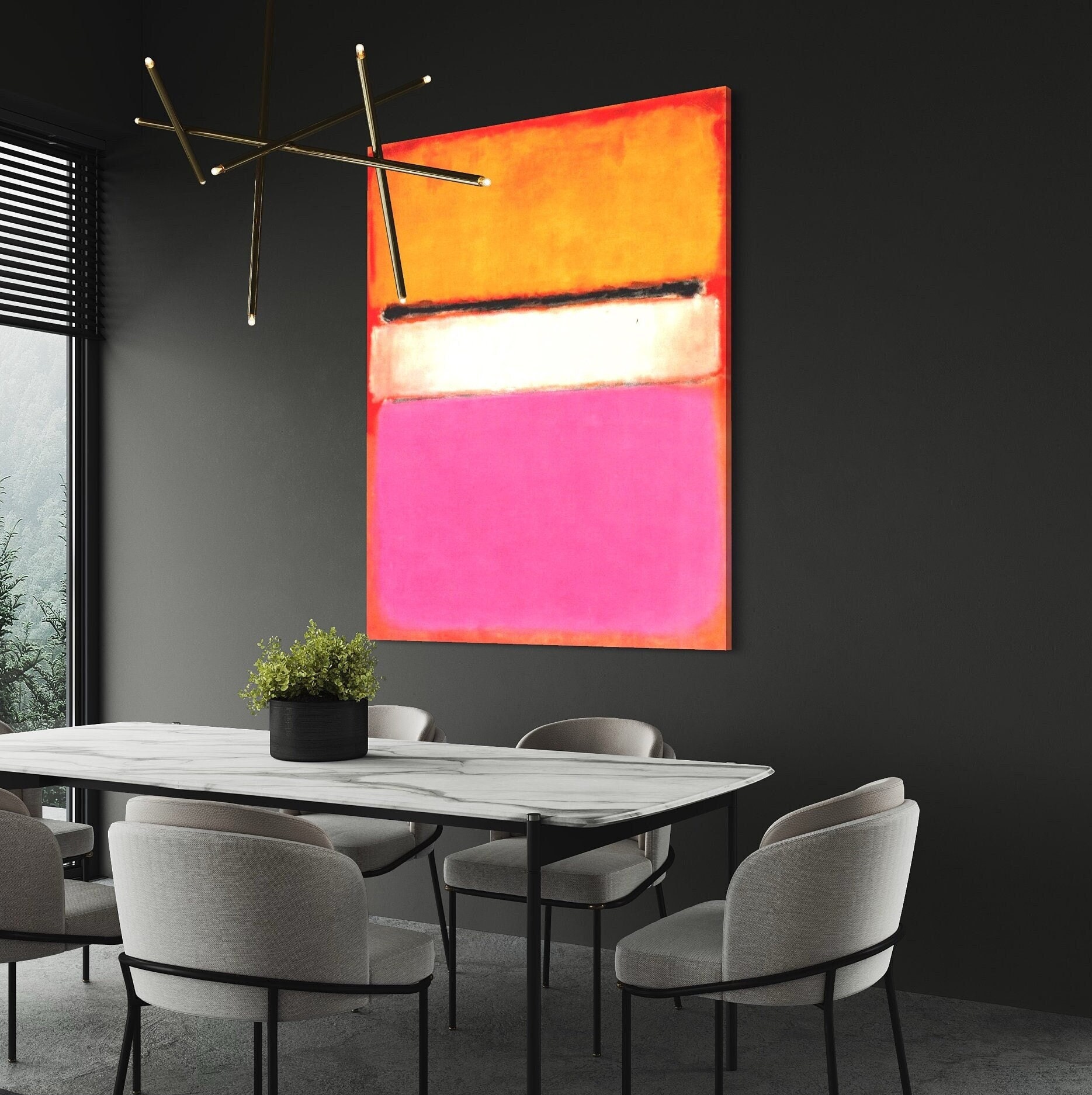 Mark Rothko White Center 1950 Canvas Wall Art Poster Print - Etsy