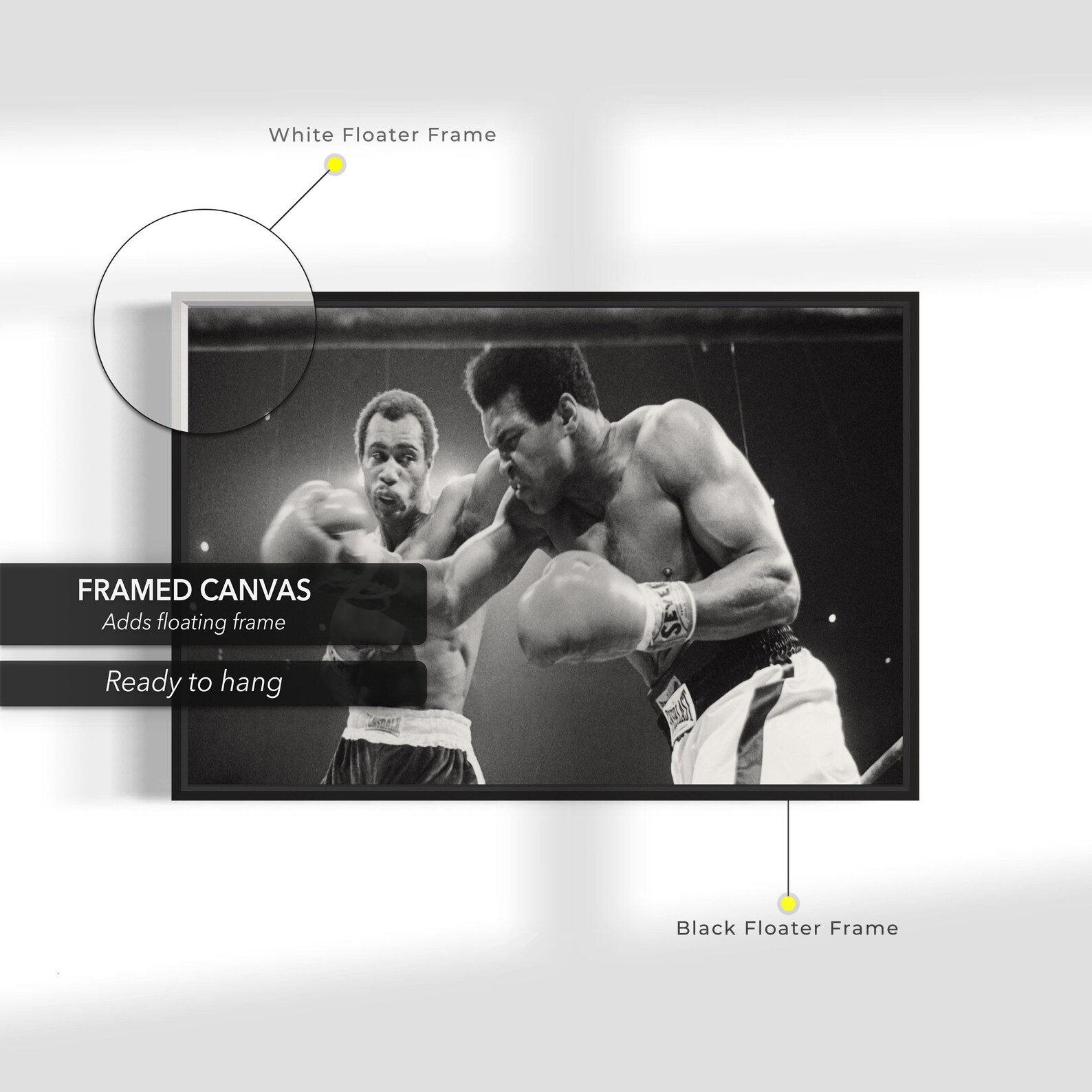 Muhammad Ali Knockout Boxer Canvas Art Print Poster Wall - Etsy