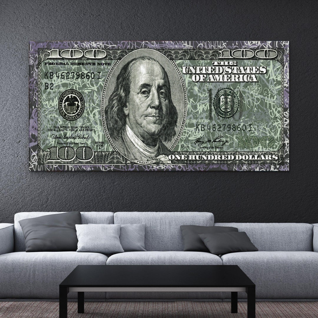 Benjamin Money Boss 100 Dollar Bill Money Press Graffity - Etsy