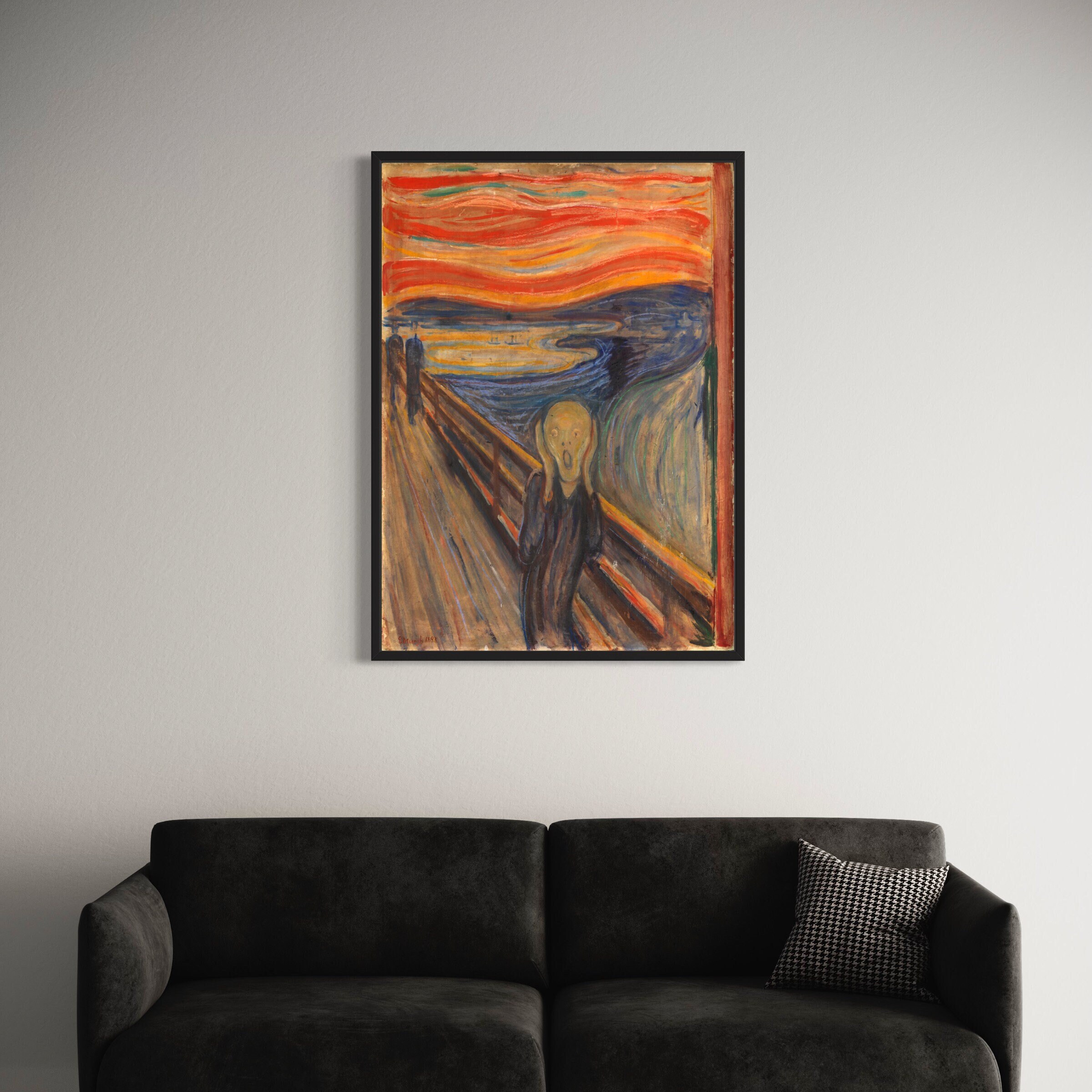 The Scream 1893 by Edvard Munch Canvas Wall Art / Poster - Etsy