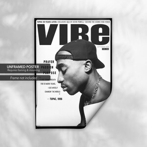 2PAC 'prayer Passion Purpose' Motivational Rap Quote Canvas Wall Art ...