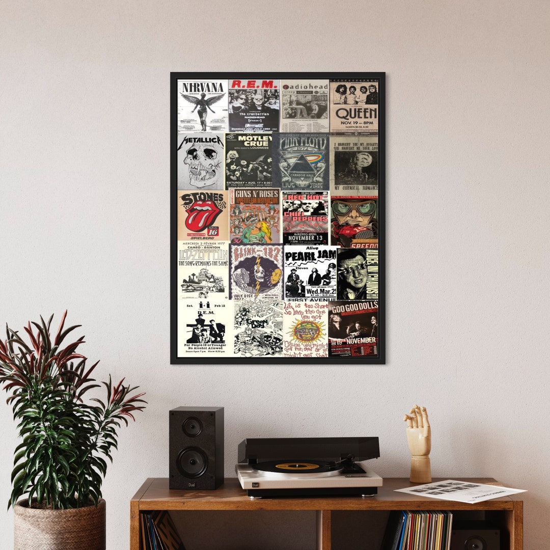Rock N Roll Legends Canvas Wall Artposter Print Collection Timeless Music Icons Decor Etsy