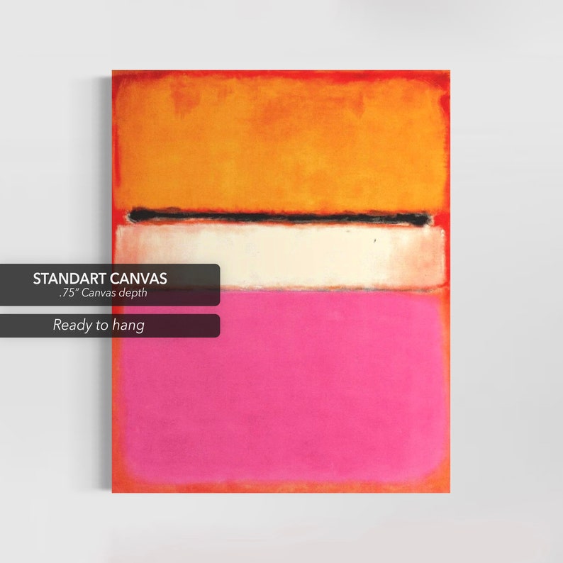 Mark Rothko White Center 1950 Canvas Wall Art Poster Print - Etsy