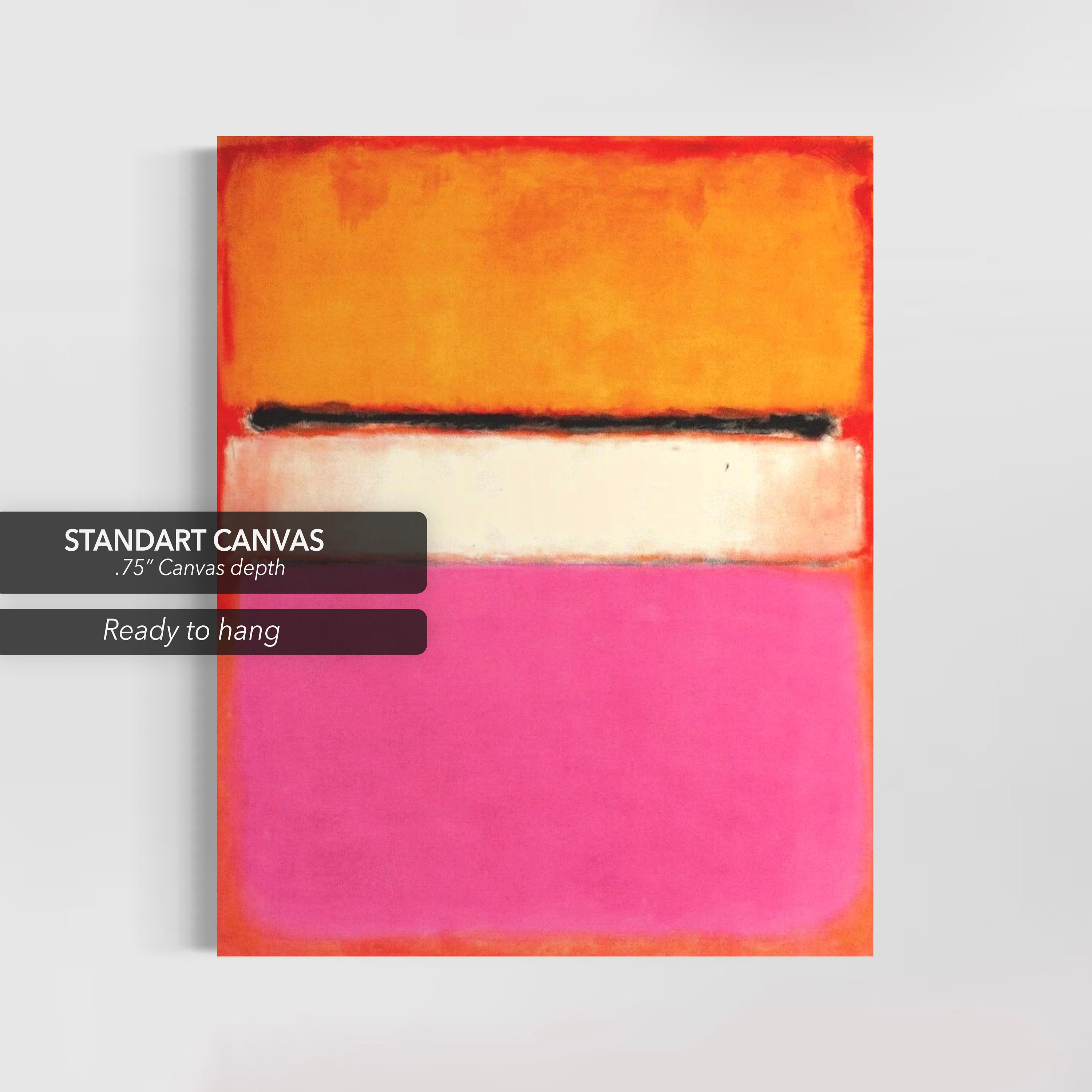 Mark Rothko White Center 1950 Canvas Wall Art Poster Print - Etsy