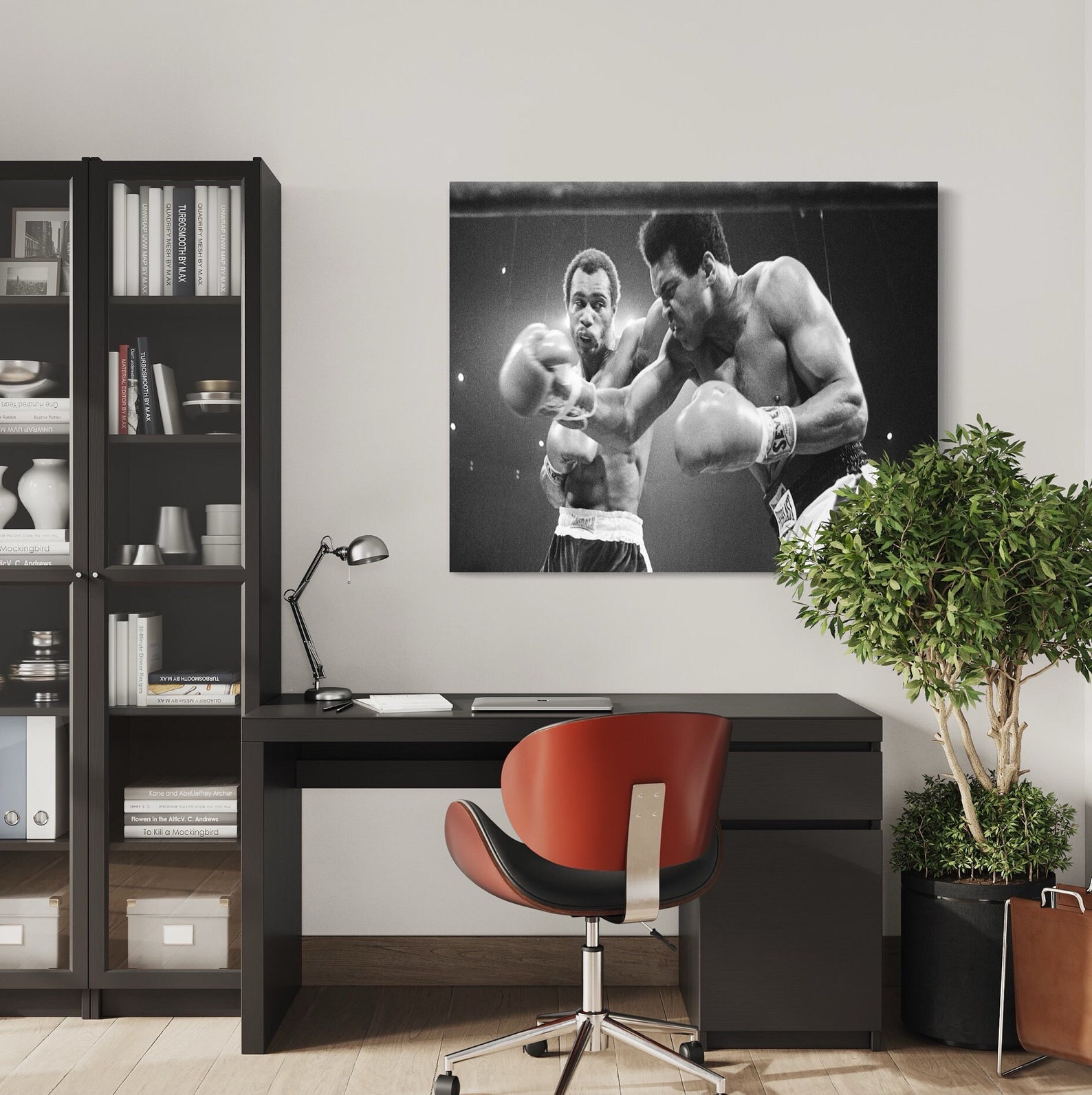 Muhammad Ali Knockout Boxer Canvas Art Print Poster Wall - Etsy