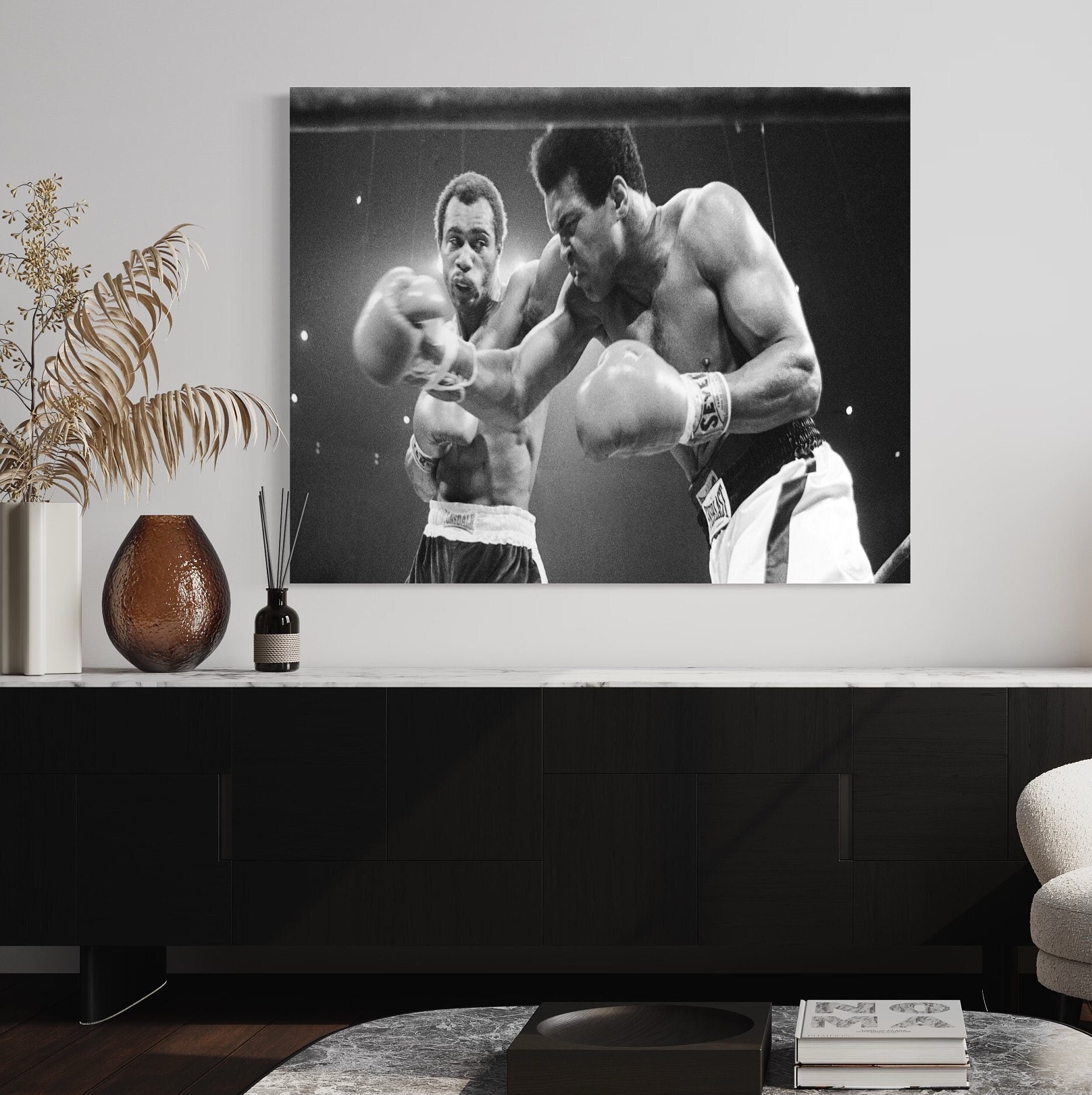 Muhammad Ali Knockout Boxer Canvas Art Print Poster Wall - Etsy