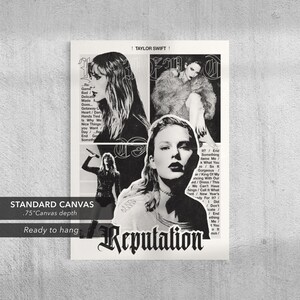 Taylor Swift Reputation Album Poster Print Music Canvas Wall Art for ...