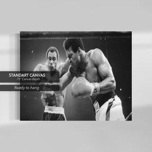 Muhammad Ali Knockout Boxer Canvas Art Print, Poster Wall Art Printed ...
