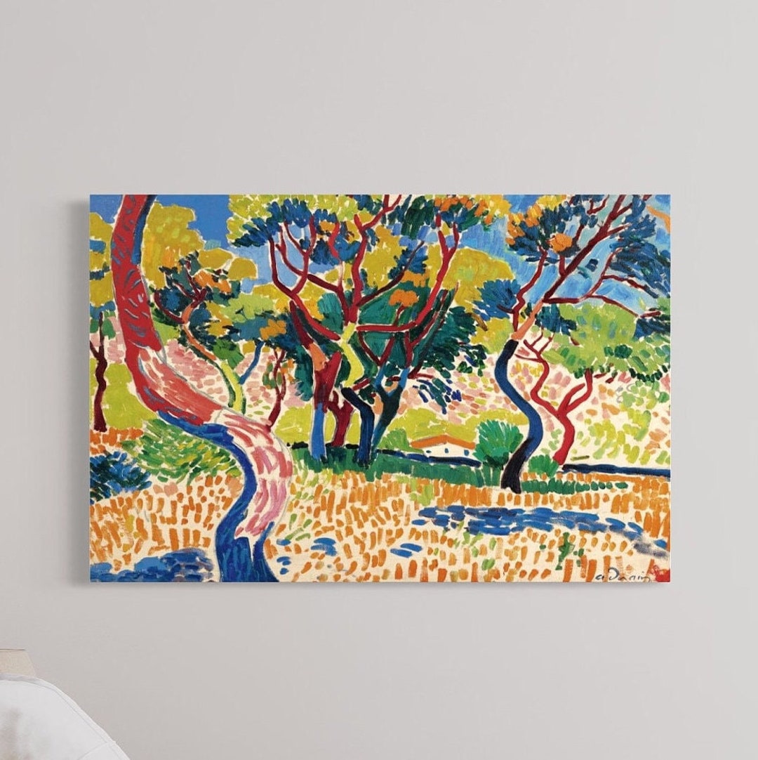 Andre Derain Trees in Collioure (arbres a Collioure) - Fauvism Art ...
