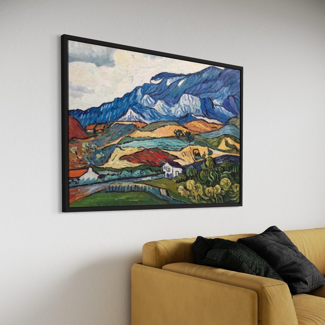 Mountains at Saint-rémy by Van Gogh Poster Print | Canvas Wall Art ...