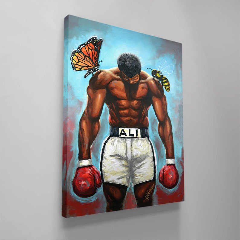 Muhammad Ali Float Like a Butterfly Sting Like a Bee Canvas - Etsy