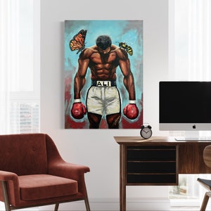 Muhammad Ali Float Like a Butterfly Sting Like a Bee Canvas - Etsy