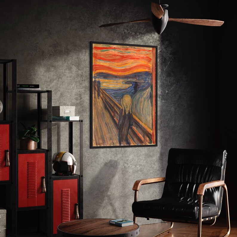 The Scream 1893 by Edvard Munch Canvas Wall Art / Poster - Etsy