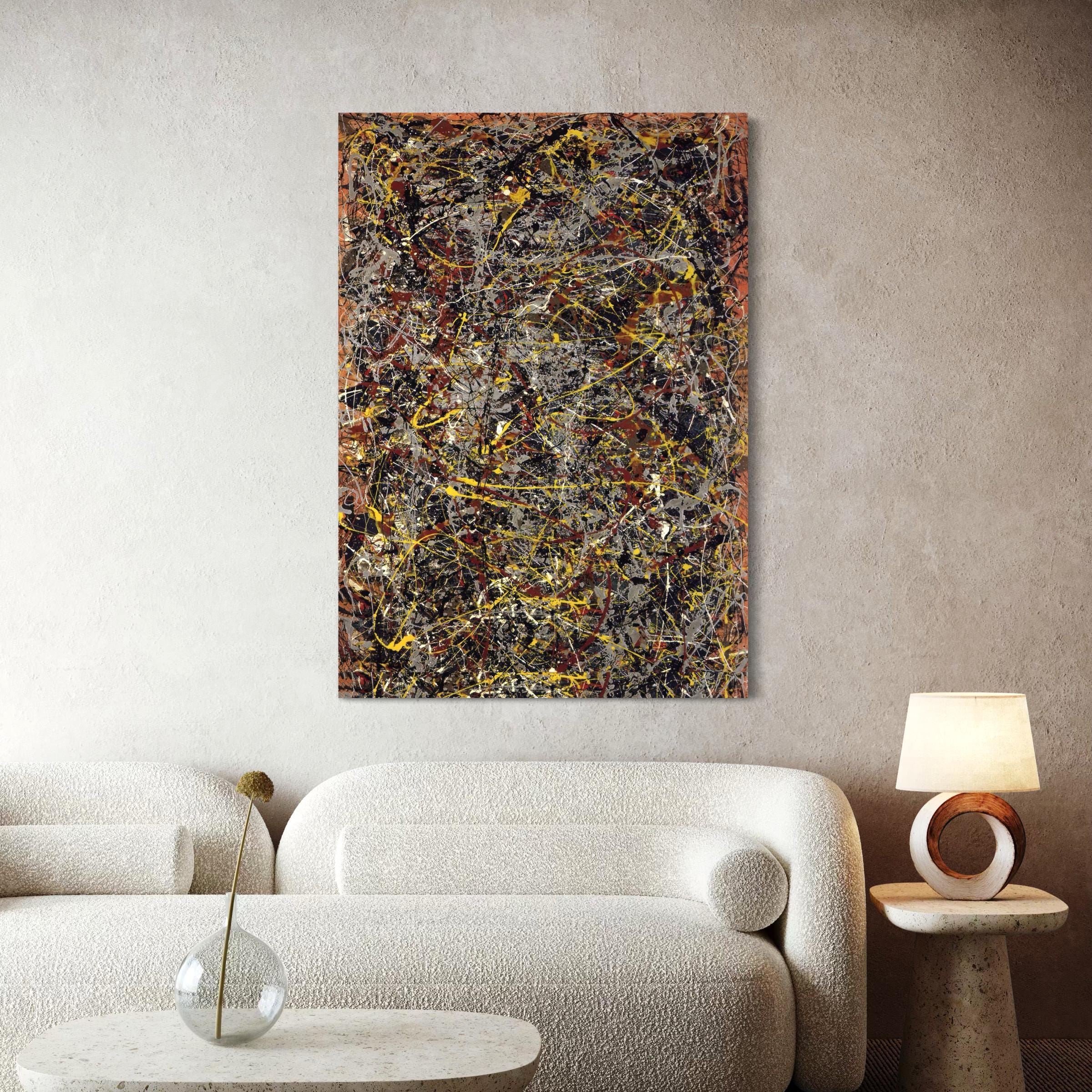 Jackson Pollock Canvas / Poster Framed Wall Art Print Number 5, 1948 ...