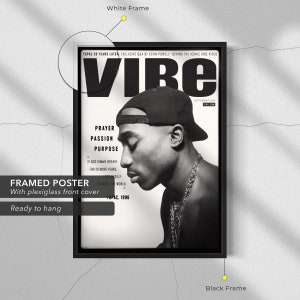 2PAC 'prayer Passion Purpose' Motivational Rap Quote Canvas Wall Art ...