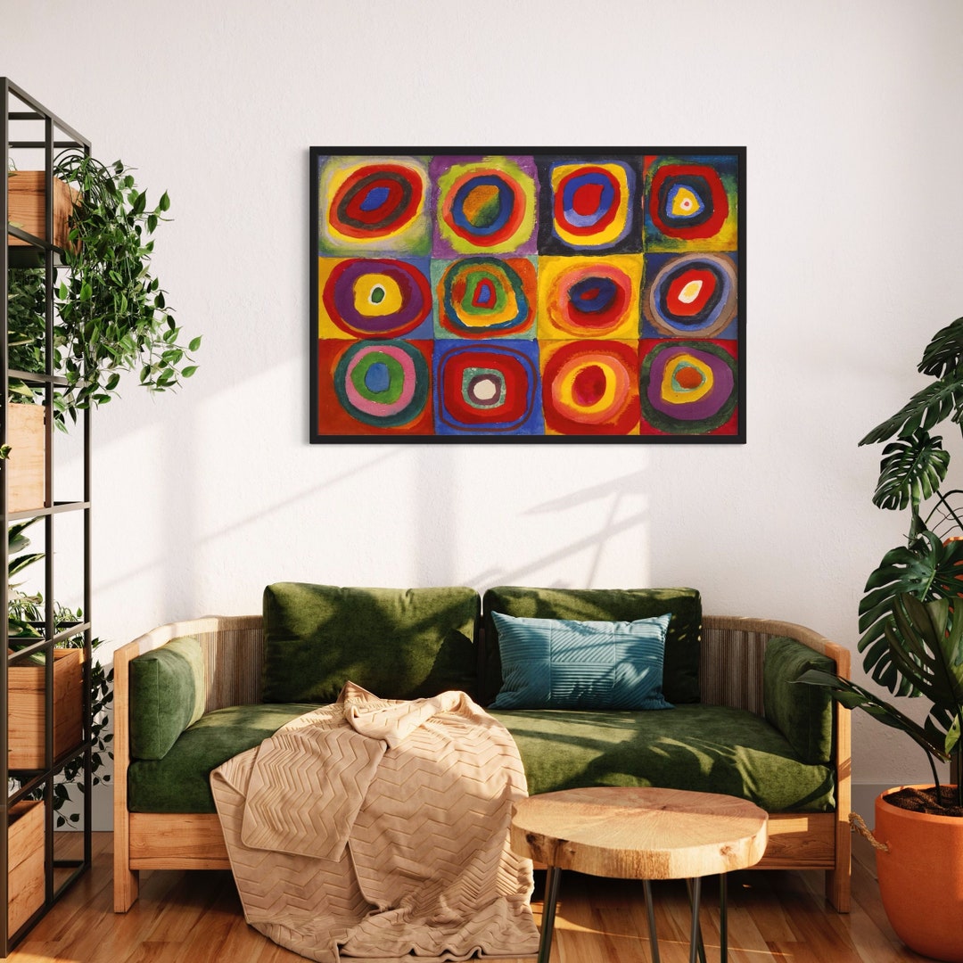 Wassily Kandinsky Color Study: Squares With Concentric Circles Canvas ...