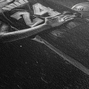 Kobe Bryant Framed Canvas Wall Art / Poster Print, Iconic Mamba 24 ...
