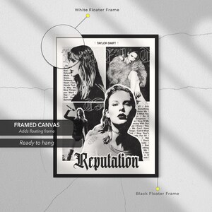 Taylor Swift Reputation Album Poster Print Music Canvas Wall Art for ...