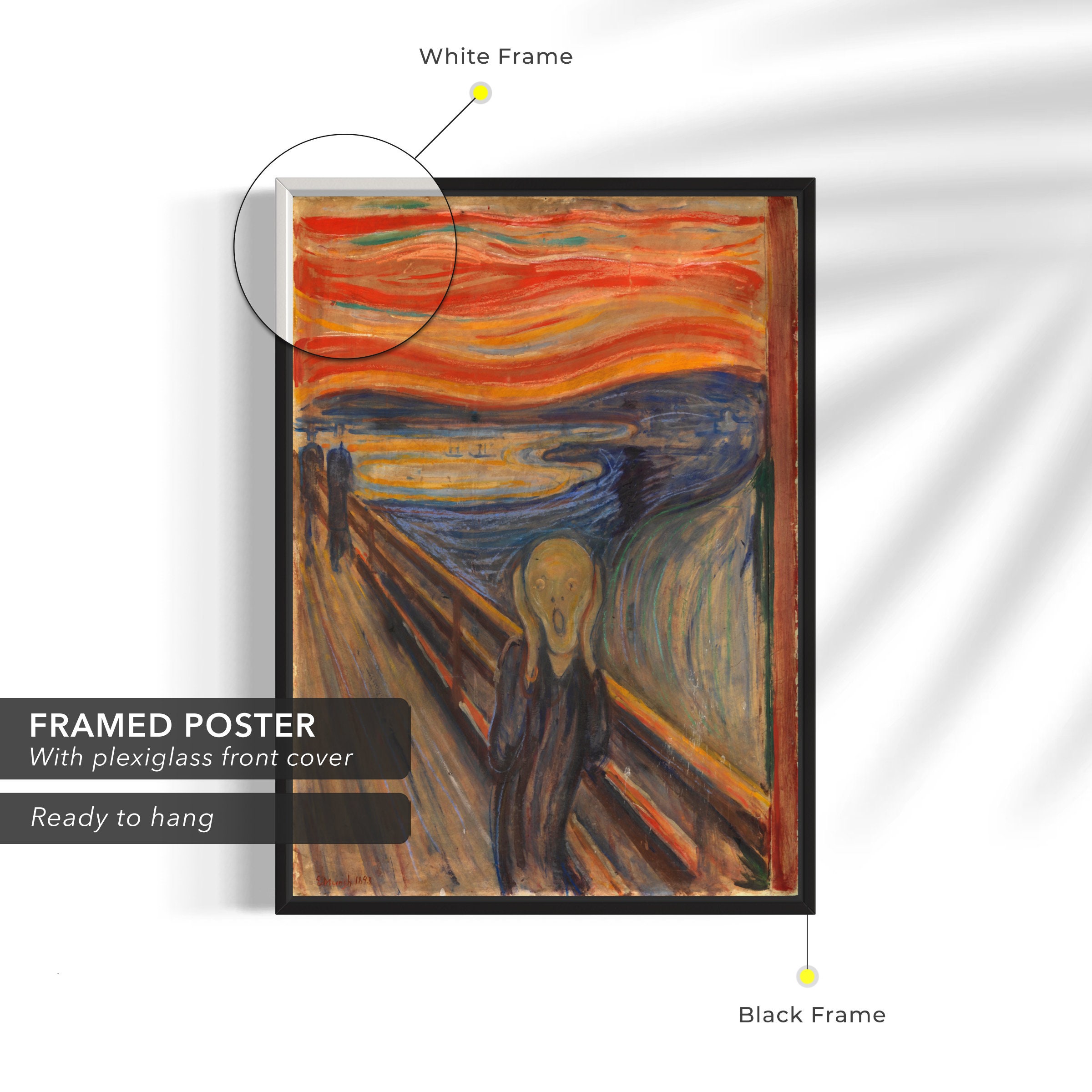 The Scream 1893 by Edvard Munch Canvas Wall Art / Poster - Etsy