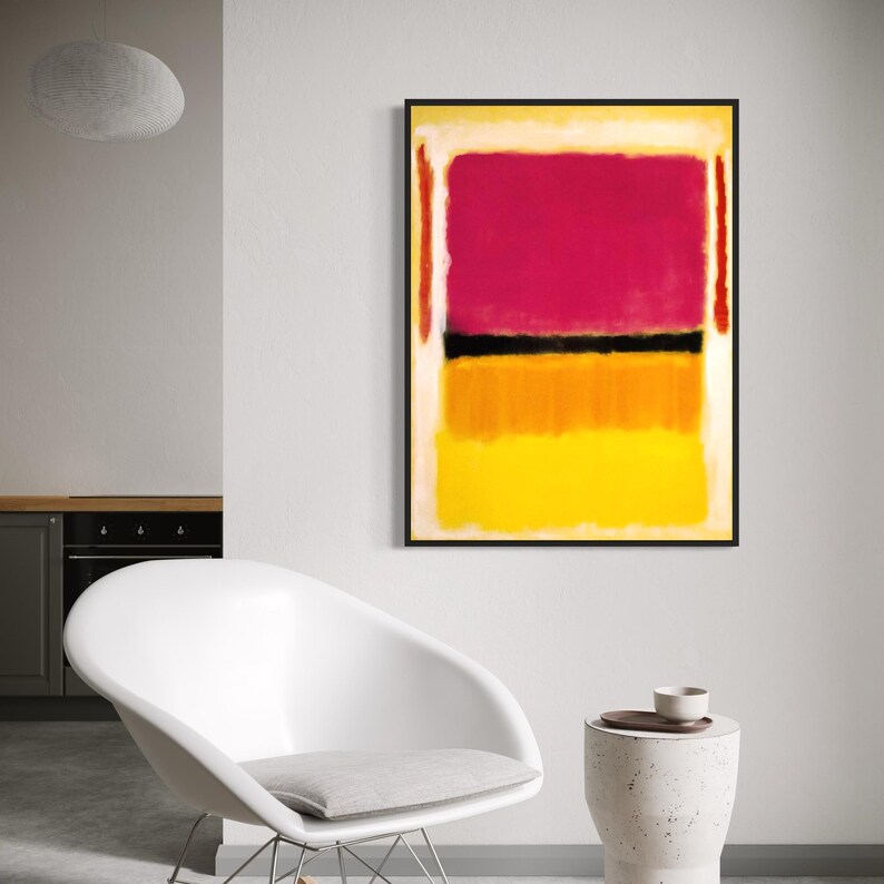 Mark Rothko Color Field Abstract Canvas Wall Art / Poster Print ...