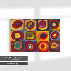 Wassily Kandinsky Color Study: Squares With Concentric Circles Canvas ...