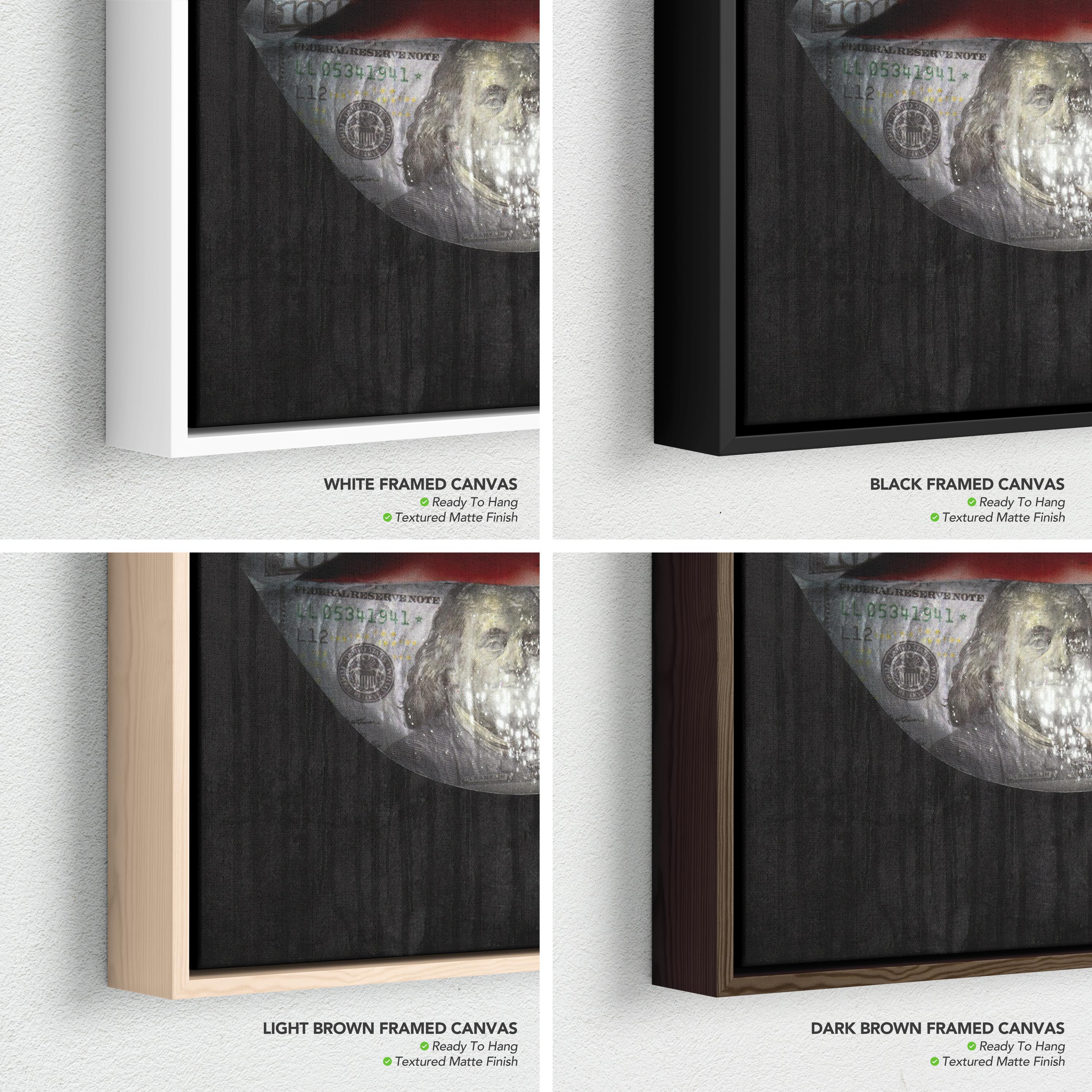 Expensive Taste Lips Canvas Wall Art | Poster Print | Luxury Graffiti ...