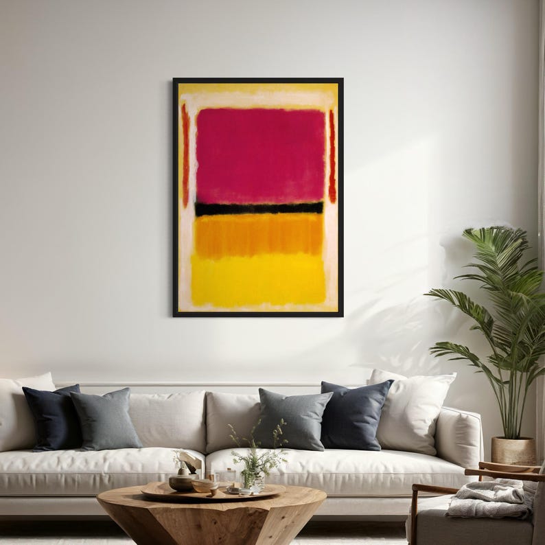 Mark Rothko Color Field Abstract Canvas Wall Art / Poster Print ...