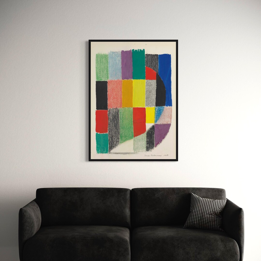 Sonia Delaunay Framed Wall Art Canvas Print | Poster | Rythme Couleur ...
