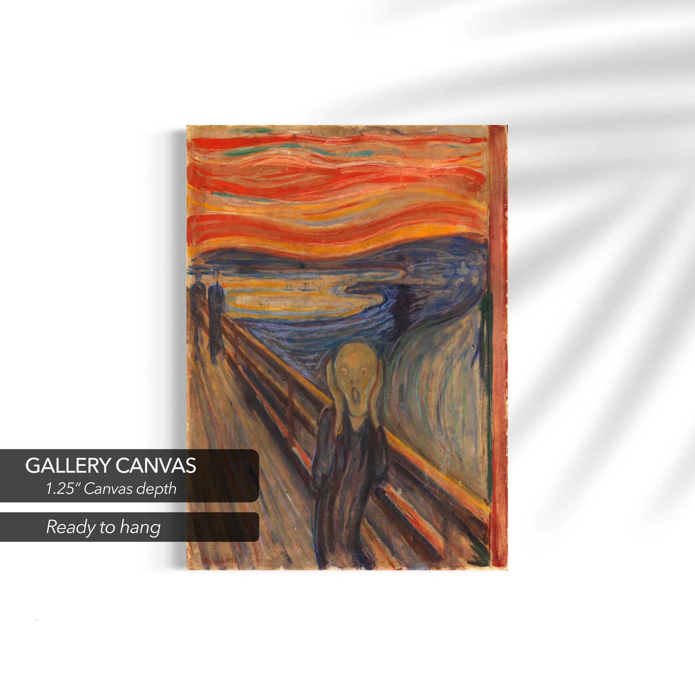 The Scream 1893 by Edvard Munch Canvas Wall Art / Poster - Etsy