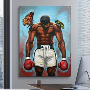 Muhammad Ali Float Like a Butterfly Sting Like a Bee Canvas - Etsy