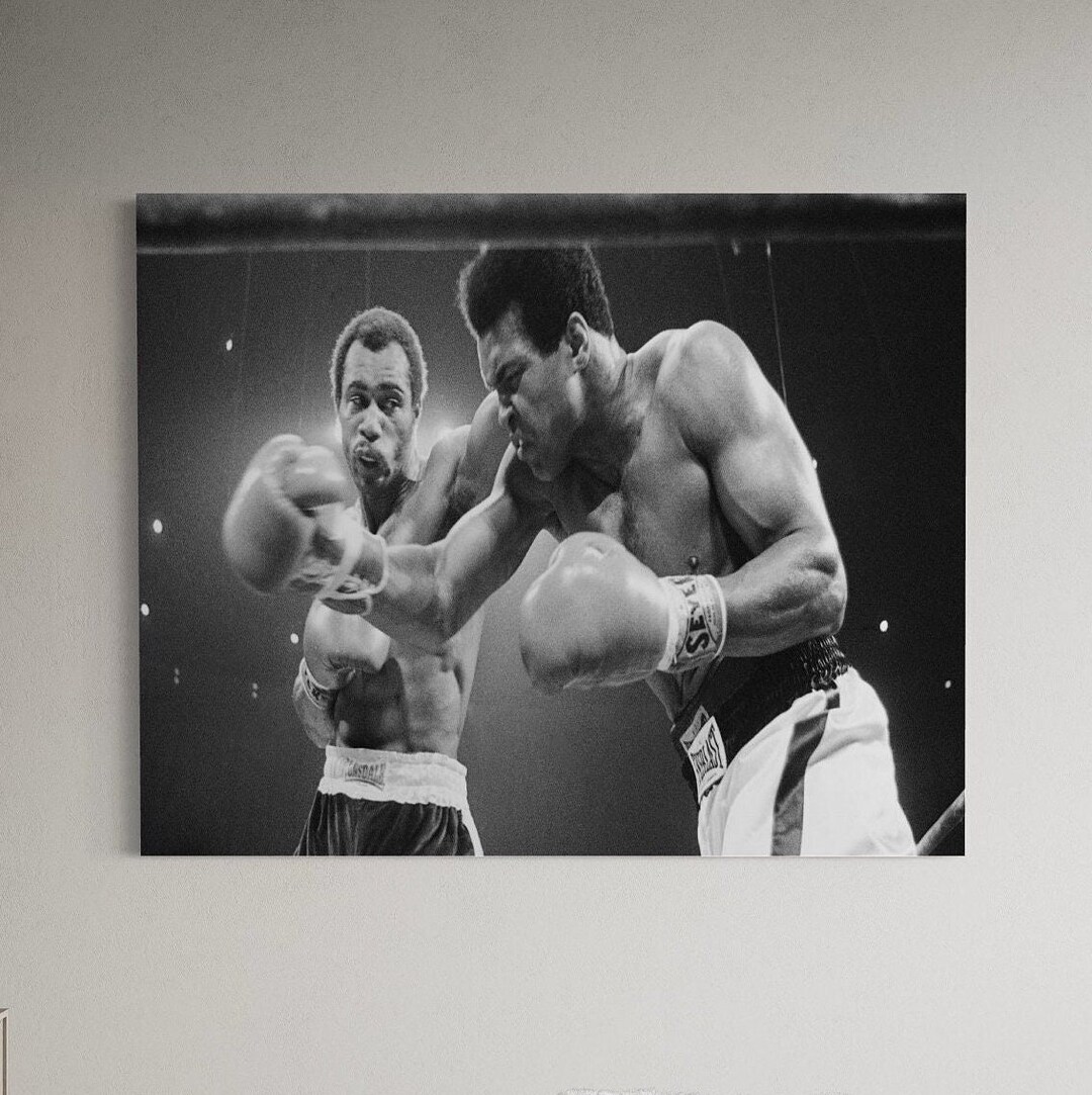 Muhammad Ali Knockout Boxer Canvas Art Print, Poster Wall Art Printed ...