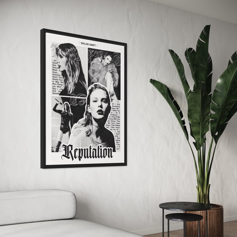 Taylor Swift Reputation Album Poster Print Music Canvas Wall Art for ...