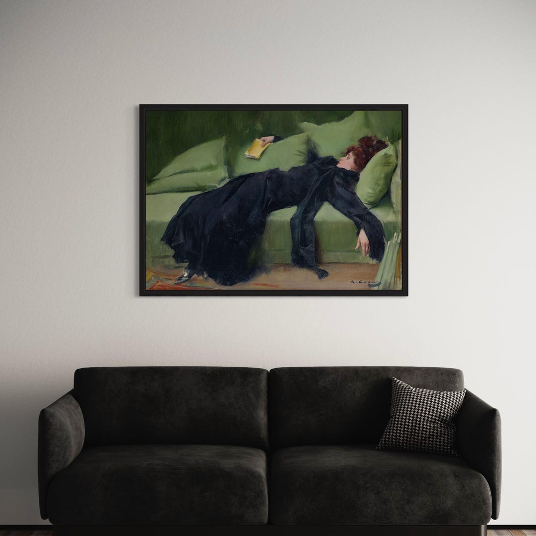 Decadent Young Woman After the Dance by Ramon Casas | Vintage Wall Art ...