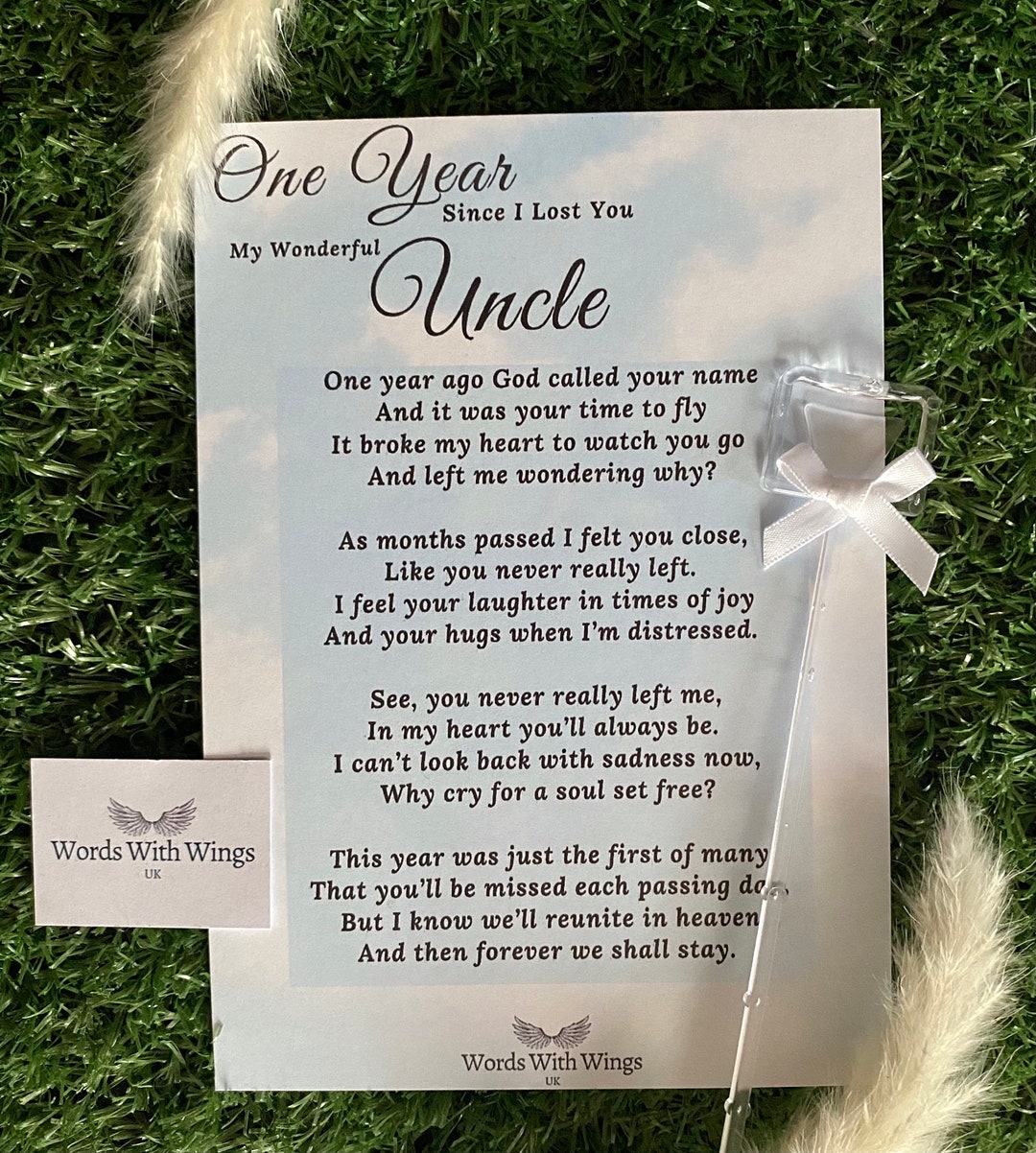 Uncle Death Anniversary Quotes 100+ Best 1 Year Death Anniversary
