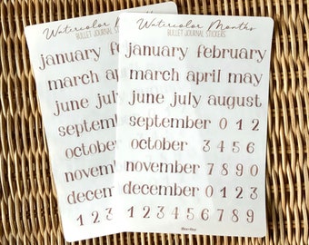Monthly Calendar Headers - Etsy