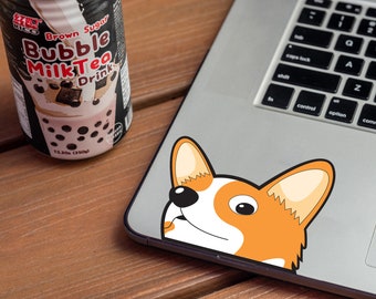 Peeking Corgi Sticker - Etsy