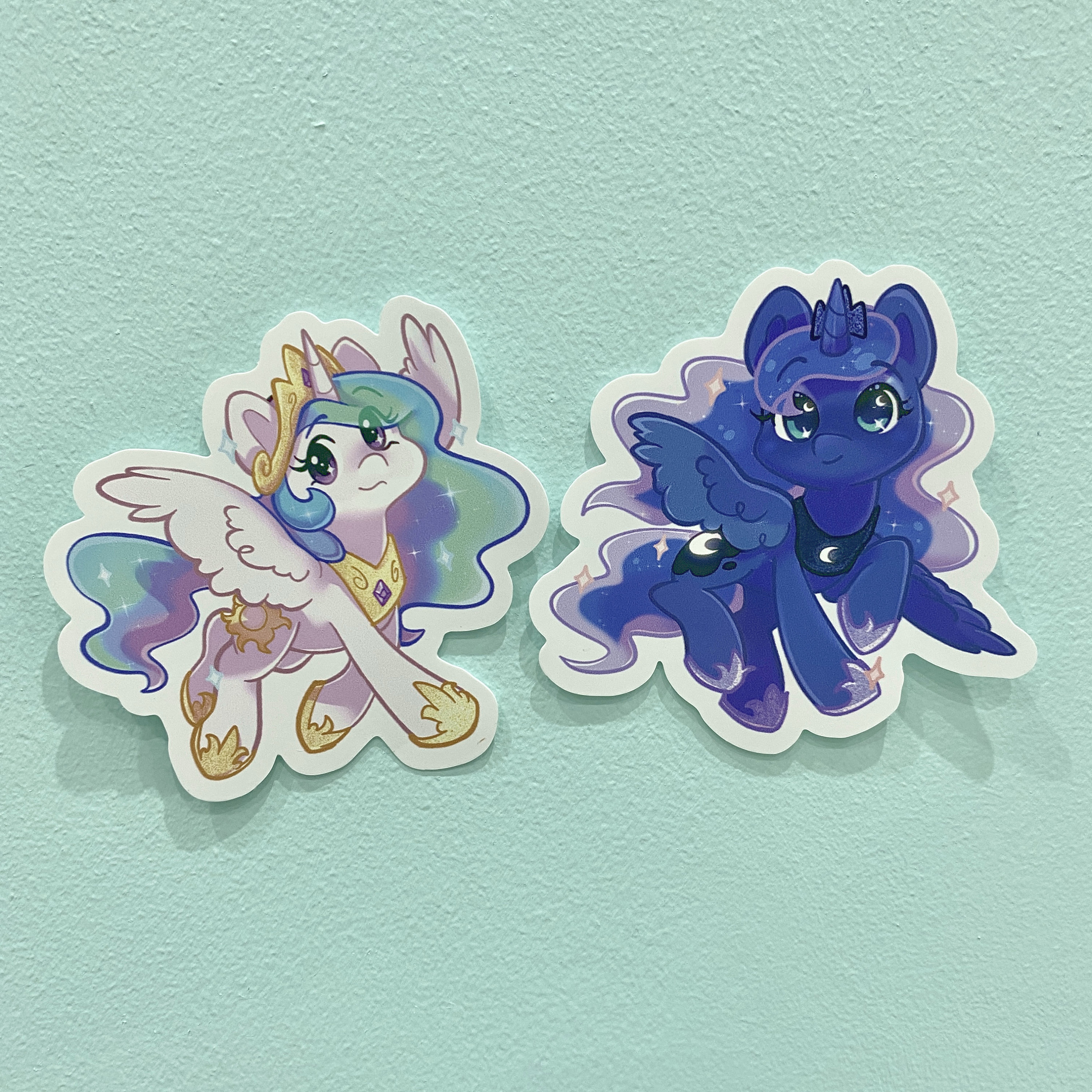Princess Celestia and Luna, Day Breaker and Nightmare Moon Glossy Vinyl ...