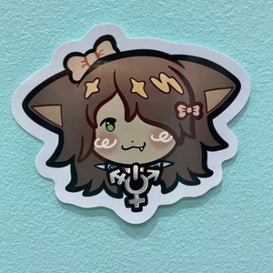 Catboy, Catgirl, Trans Cat + Nonbinary Cat Glossy Vinyl Stickers - Etsy