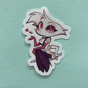 Hazbin Hotel Angel Dust and Husk Glossy Vinyl Stickers - Etsy