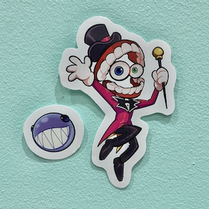 Digital Circus Glossy Vinyl Sticker - Etsy