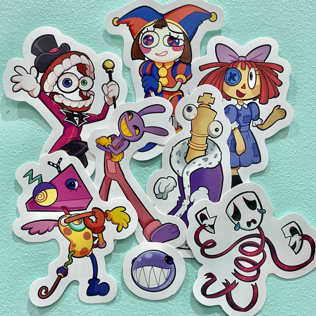 Digital Circus Glossy Vinyl Sticker - Etsy