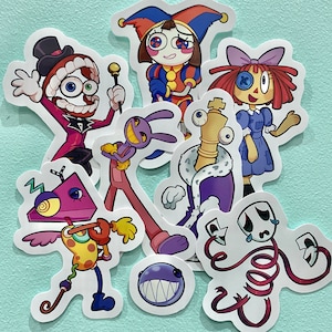 Digital Circus Glossy Vinyl Sticker - Etsy